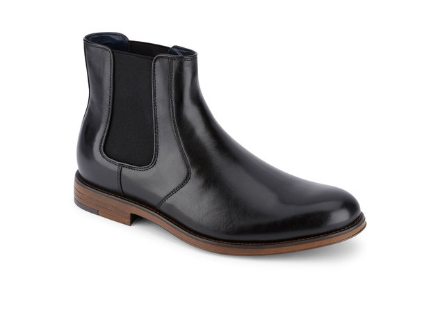Dockers Mens Ashford Leather Dress Chelsea Boot - 13 M Whiskey ...
