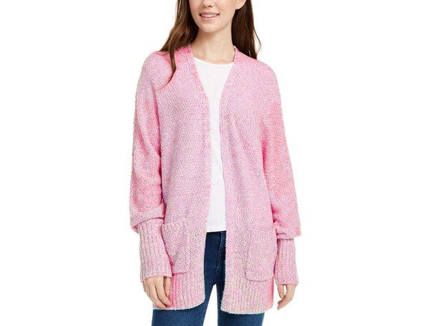 Pink Rose Women's Juniors' Open-Front Cardigan Red Size Medium ...