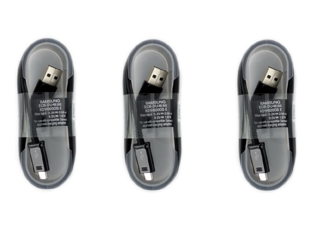Samsung 5ft. Sync Charge Micro USB Data Cable, 3 Pack - Black | StackSocial