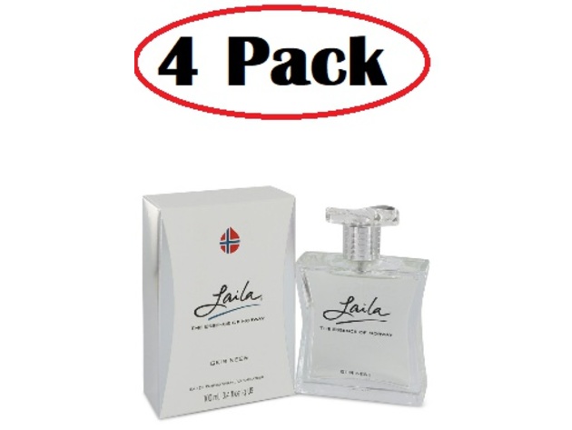 4 Pack of Laila by Geir Ness Eau De Parfum Spray 3.4 oz | StackSocial