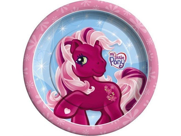 My Little Pony Small Round 7 Inch Party Cake Dessert Plates - Pink ...