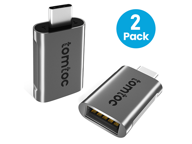 Tomtoc USB C to USB Adapter (2-Pack) | Kitco