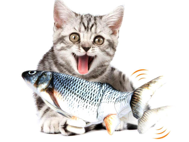 Electric Flipping Fish Toy for Cats | Joyus