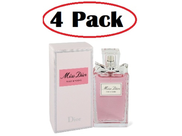 4 Pack of Miss Dior Rose N'Roses by Christian Dior Eau De Toilette ...