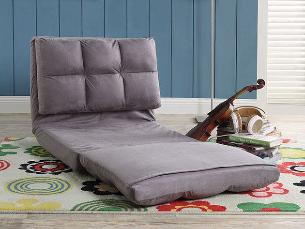 Loungie® Micro-Suede 5-Position Adjustable Modern Flip Chair | StackSocial