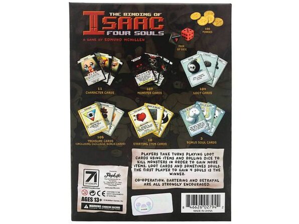 Binding of Isaac: Four Souls Game, A Strategic Multiplayer Card Game ...