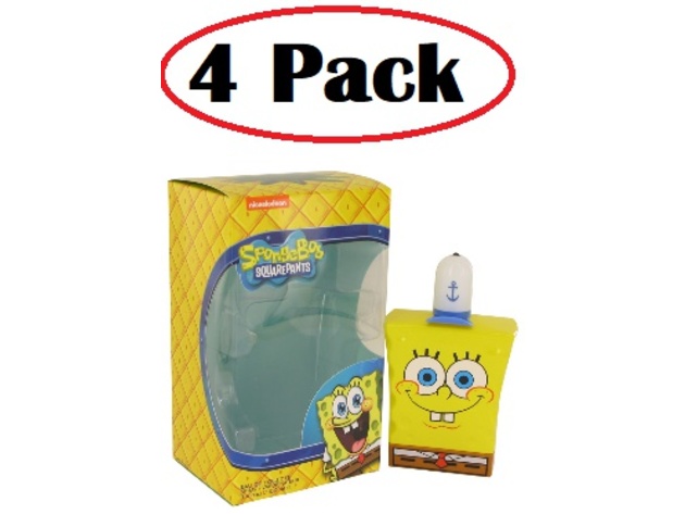 4 Pack of Spongebob Squarepants by Nickelodeon Eau De Toilette Spray ...