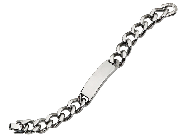 Mens Chisel ID Bracelet in Stainless Steel 9 Inch | StackSocial