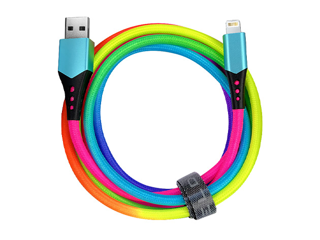 MFI Certified Rainbow Lightning Cable 2M (USB-C/4-Pack) | Entrepreneur