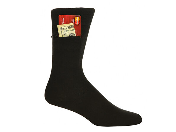 Pocket Socks™: The Original Socks with a Pocket (Men's/Black, 3-Pack ...