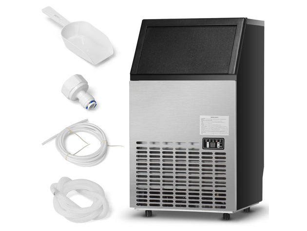 Built-In Stainless Steel Commercial 110Lbs/24H Ice Maker Portable Ice ...