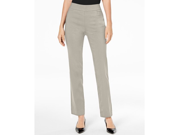 JM Collection Women's Collection Pull-On Tummy Control Slim Leg Pants ...