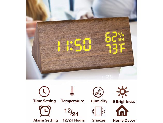 Wood Digital Alarm Clock | Gadget Hacks
