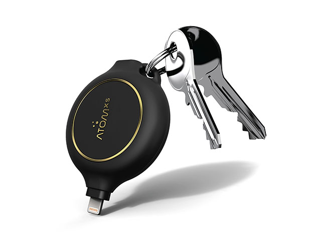 AtomXS 3+ Hour Emergency Keychain Charger (USB-C) | TechSpot Store