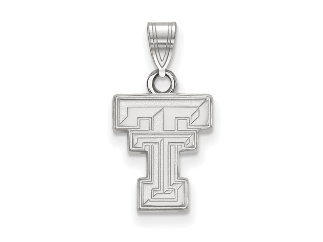 Sterling Silver Texas Tech U. Small 'TT' Pendant | StackSocial