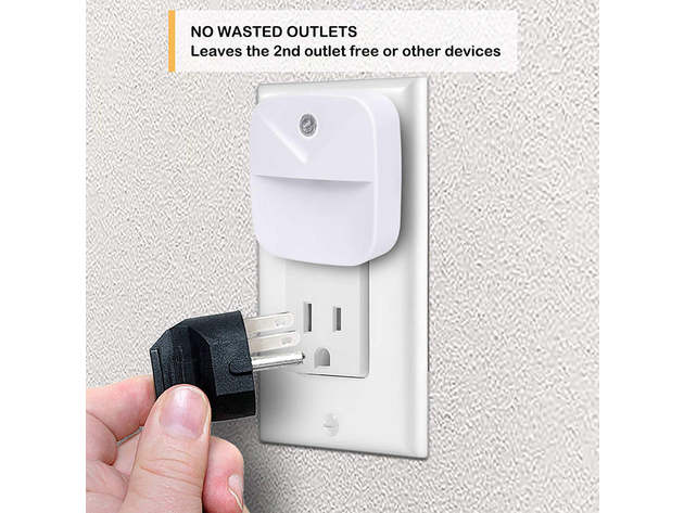 6 Pack Motion Sensor Plug In Lights Yellow | StackSocial