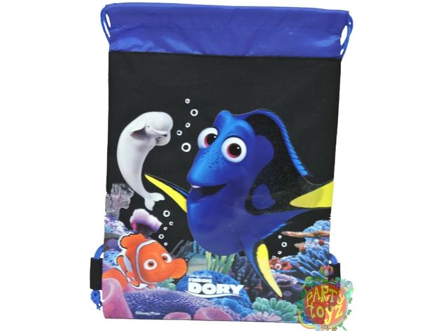 Drawstring Bag - Finding Dory - Black - 13" X 11" | theChive University