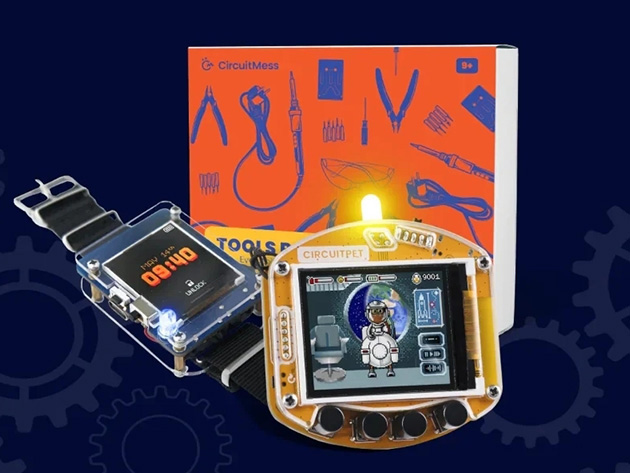 CircuitMess DIY Wearable Bundle: Build & Code Your Own Smartwatch and Virtual Pet | Gadget Hacks