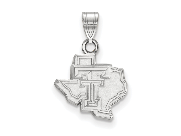 NCAA 10k White Gold Texas Tech U. Small Pendant | StackSocial