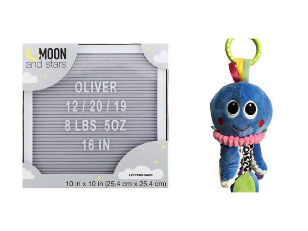 Moon and Stars 10 Inches X 10 Inches Letter Board with Changeable ...