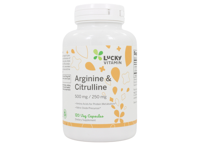 LuckyVitamin - Arginine & Citrulline - 120 Veg Capsules | StackSocial