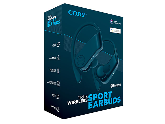 Coby True Wireless Sport Earbuds (Blue) | Cult of Mac