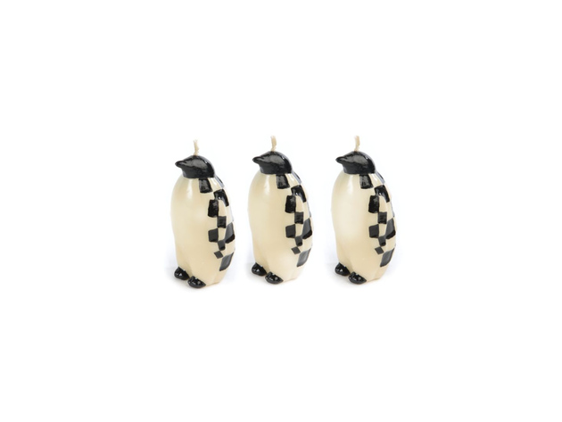 MacKenzie-Childs Penguin Candles - Set of 3 | Joyus