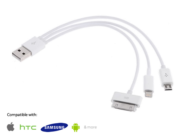 The 3-in-1 Universal USB Charging Cable | StackSocial