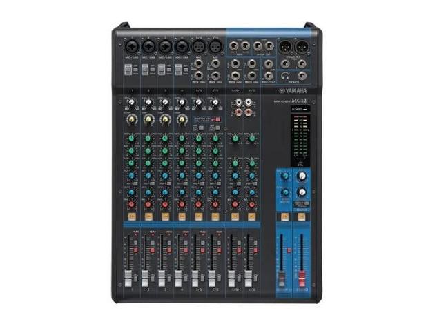 Yamaha MG12 Compressors Allow Easy Control 4-Bus Mixer, 12-input ...