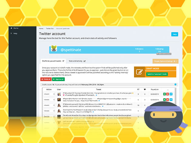 Tweet Ninja Twitter Automation Solo Plan: Lifetime Subscription ...