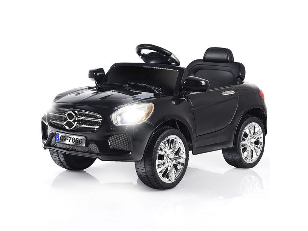 Costway 6V Kids Ride On Car RC Remote Control Battery Powered w/ LED ...