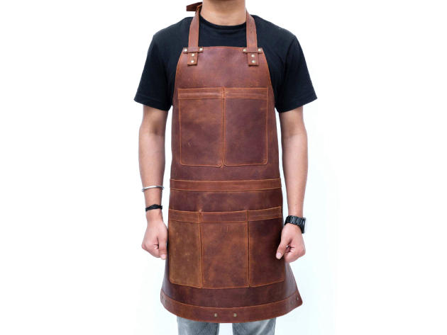 Leather Chef/BBQ Apron | StackSocial