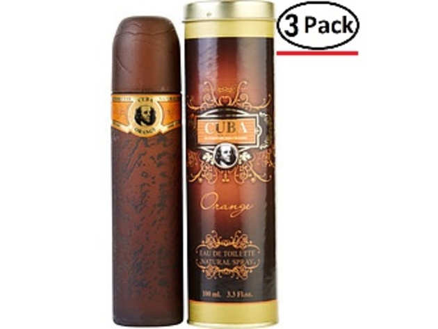 Cuba Orange By Cuba Edt Spray 3.3 Oz For Men (Package Of 3) | StackSocial