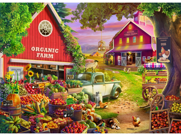 Organic Farm Jigsaw Puzzles 1000 Piece | StackSocial