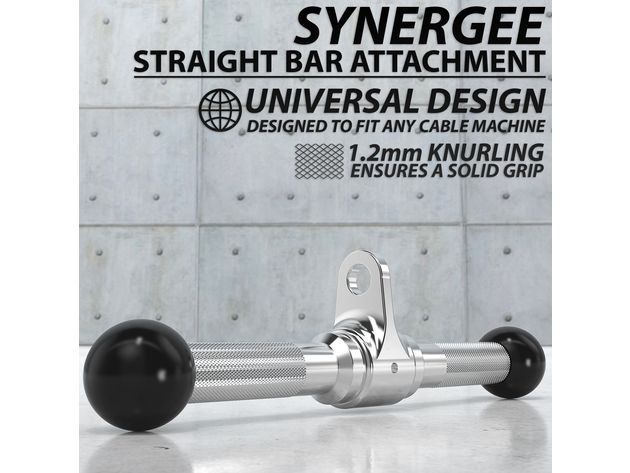Synergee Straight Bar Cable Attachment - 12 Inch | Black Enterprise