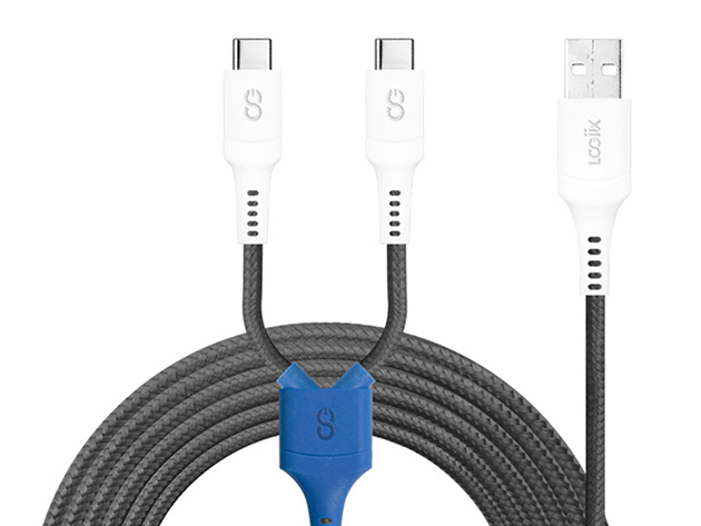 Piston Connect XL Split: USB-A to 2x USB-C Cable | Black Enterprise
