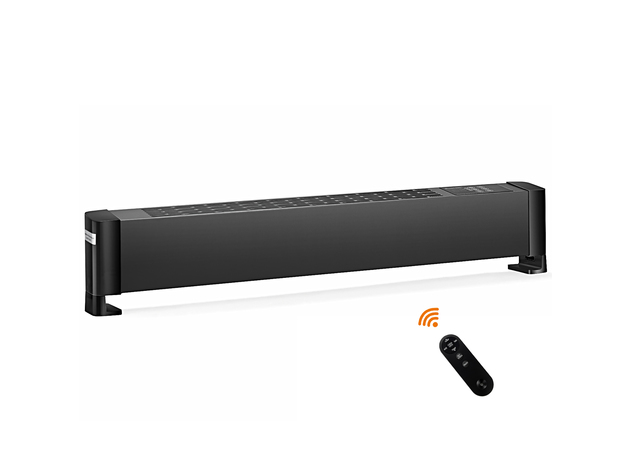 Costway 1500W Baseboard Hardwire Electric Heater Fast Heating w/ Remote ...