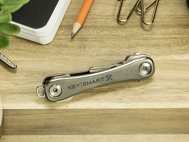KeySmart™ Rugged Compact Key Holder (Titanium) | StackSocial