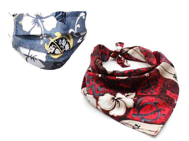 Hawaiian Bandana & 4-Layer Mask Bundle | StackSocial