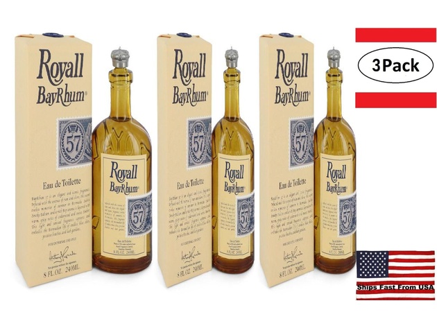 3 Pack Royall Bay Rhum 57 by Royall Fragrances Eau De Toilette 8 oz for ...
