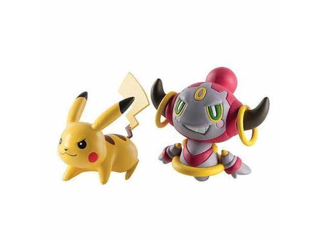 Pokemon 2 Pack Plastic Action Figures - Pikachu Vs Hoopa Confined ...