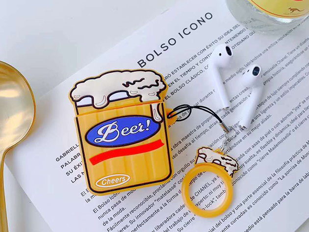 Food Silicone Earphone Case for Apple AirPods (Beer) | StackSocial