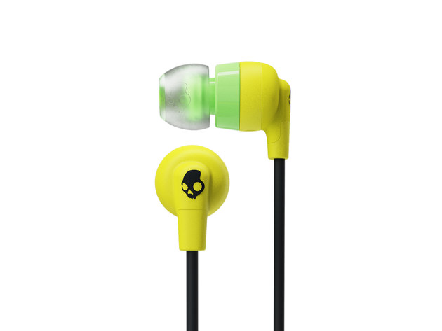 Skullcandy Ink'd®+ Earbuds with Microphone (Electric Yellow) | New Atlas