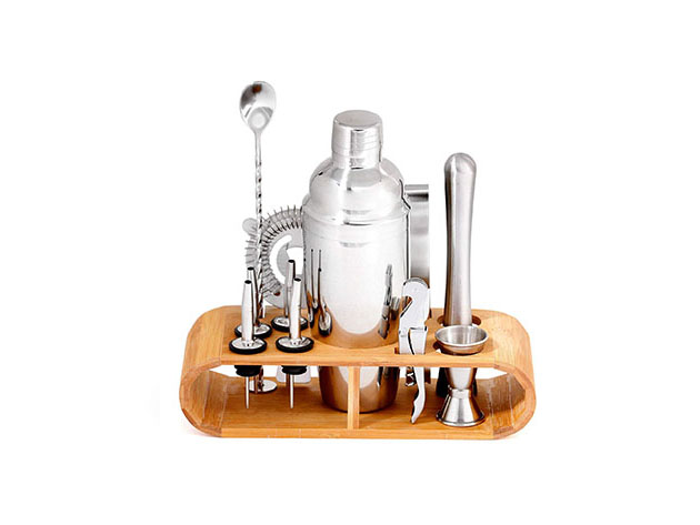 11-Piece Stainless Steel Cocktail Bar Tool Set | StackSocial