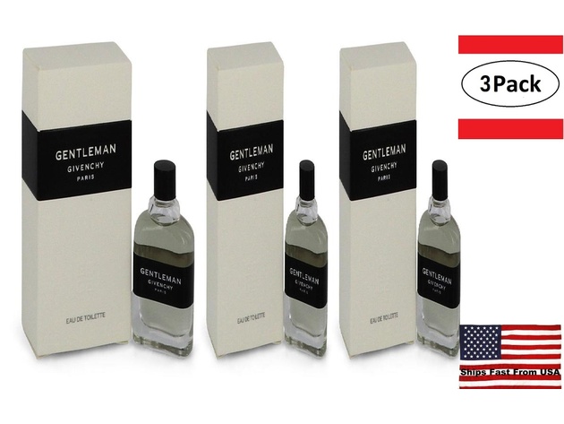 3 Pack GENTLEMAN by Givenchy Mini EDT .20 oz for Men | StackSocial