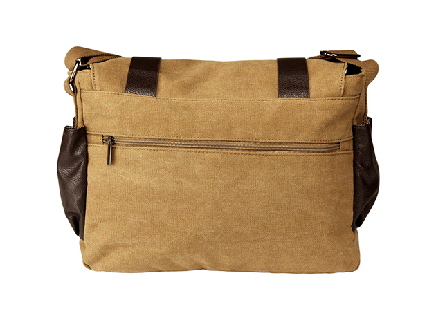 The Jorg Messenger FYL Built-In Charger Bag (Brown/Green) | Android ...