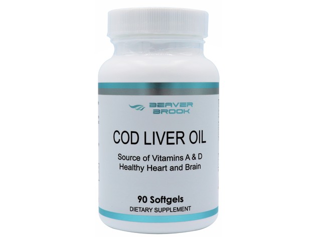 Beaver Brook Cod Liver Oil 1,200mg Dietary Supplement - 180 Softgels ...