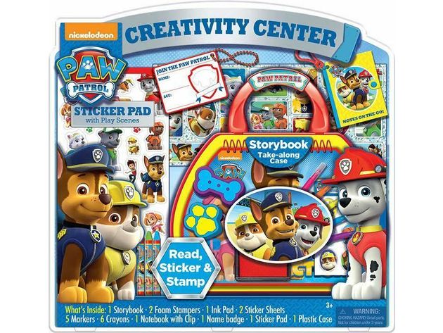 Paw Patrol Creativity Center - Read, Sticker and Stamp | StackSocial
