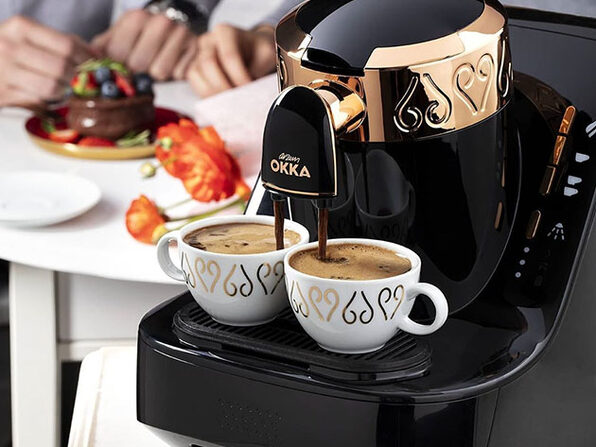 Arzum Okka Automatic 120V Turkish Coffee Maker (Black/Gold) | Joyus