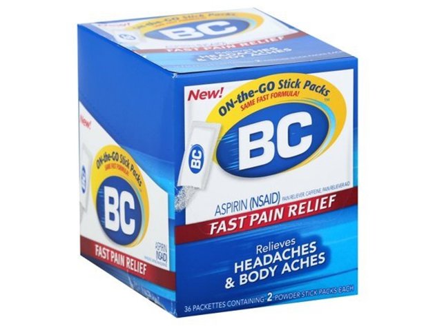 BC Aspirin NSAID Powder for Fast Pain Relief of Headaches and Body ...